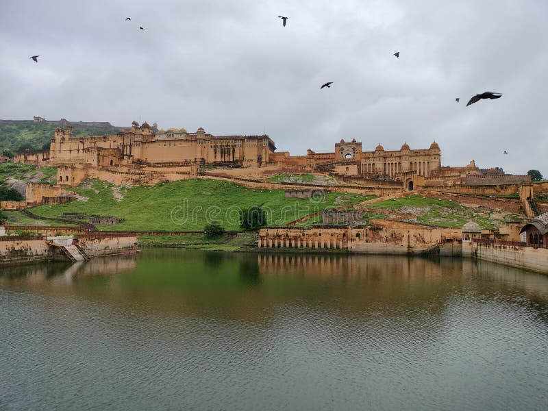 Amer fort jaipur stock image. Image of jaipur, waterway - 258698911