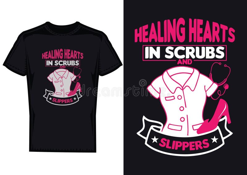 Nurse Tools T-Shirt Design on EPS File Stock Vector - Illustration of ...