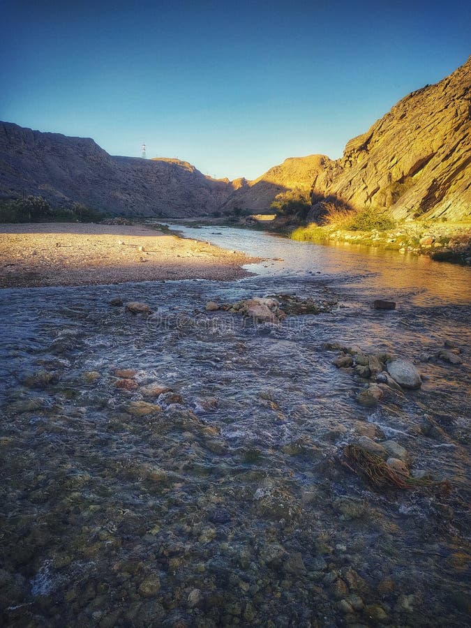 Amerat Wadi, Muscat, Oman stock image. Image of coast - 185046463