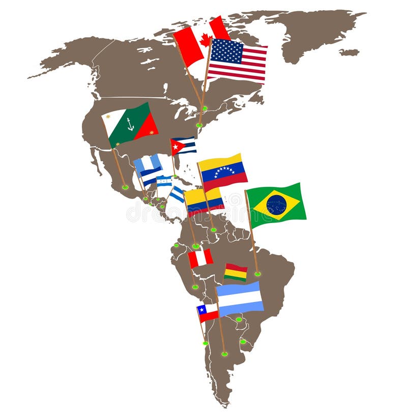 Seven Flags of Central America Stock Illustration - Illustration of ...