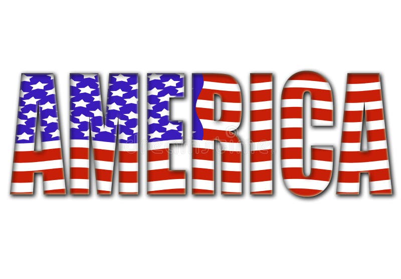 American alphabet stock illustration. Illustration of flag - 9608628