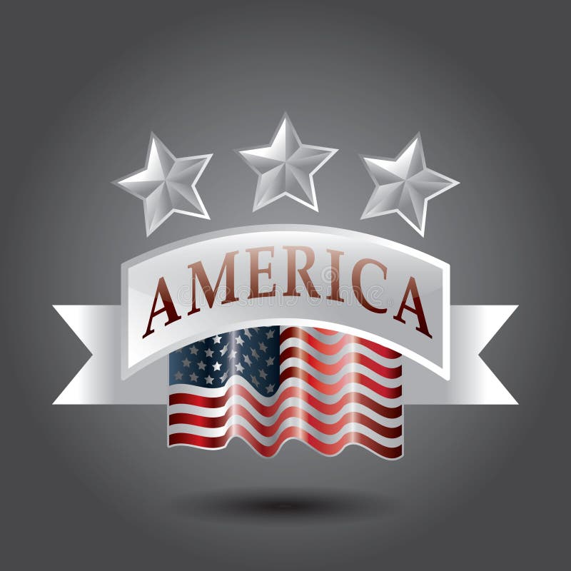 America Banner. Vector Illustration Decorative Design Stock Vector ...