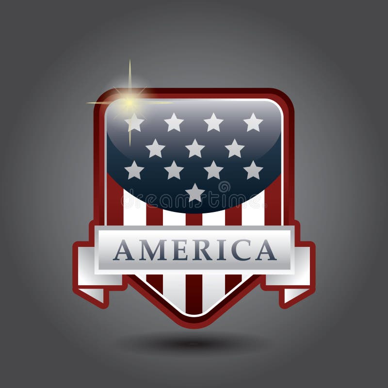 America Banner. Vector Illustration Decorative Design Stock Vector ...