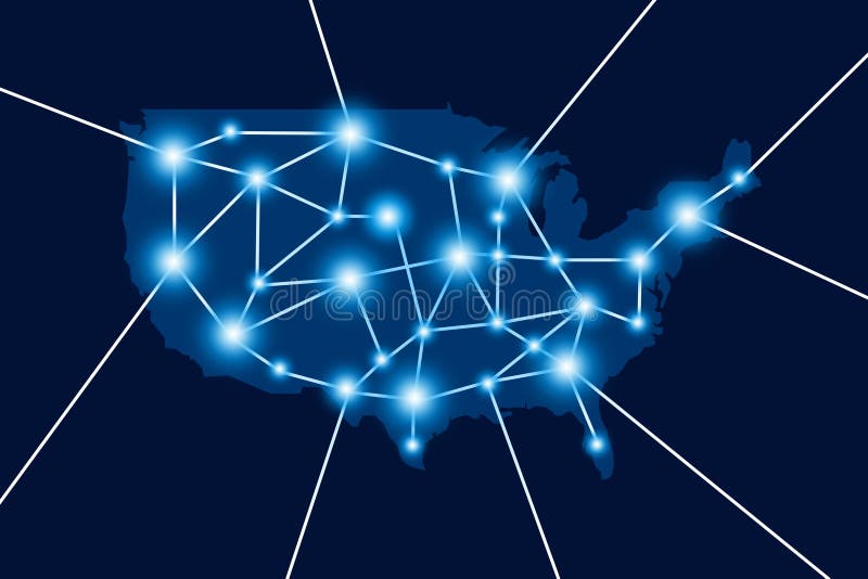 America connection stock illustration. Illustration of connect - 47893521