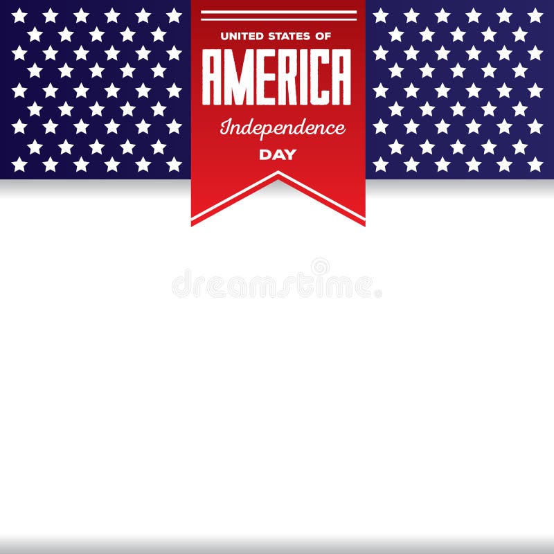 America Independence Day Card. Vector Illustration Decorative Design ...
