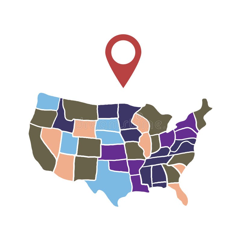 America Map Vector Design Template Illustration Stock Vector ...