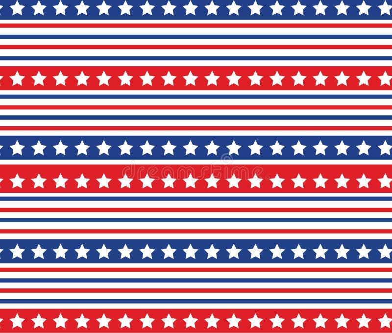 America USA Stars and Stripe Freedom Pattern Background Stock Vector ...