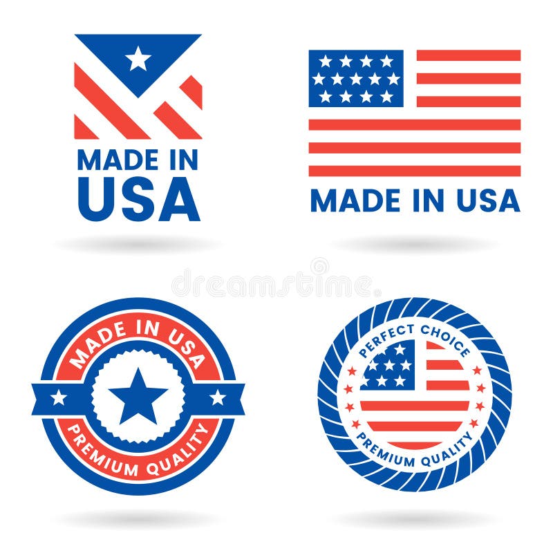 America Vector Label for Banner Stock Vector - Illustration of flag ...