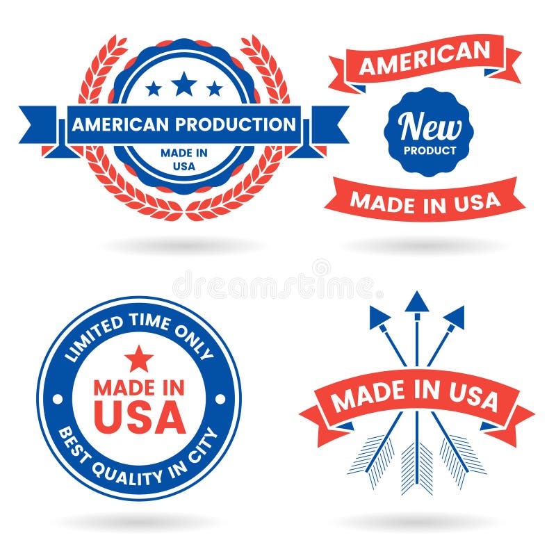America Vector Label for Banner Stock Vector - Illustration of patriot ...