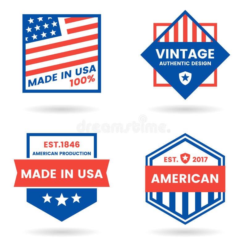 America Vector Label for Banner Stock Vector - Illustration of design ...