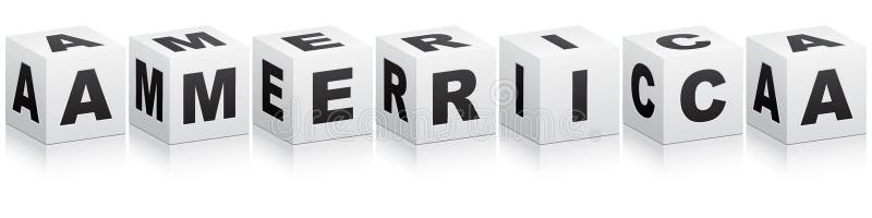 America word stock vector. Illustration of sign, america - 15958233