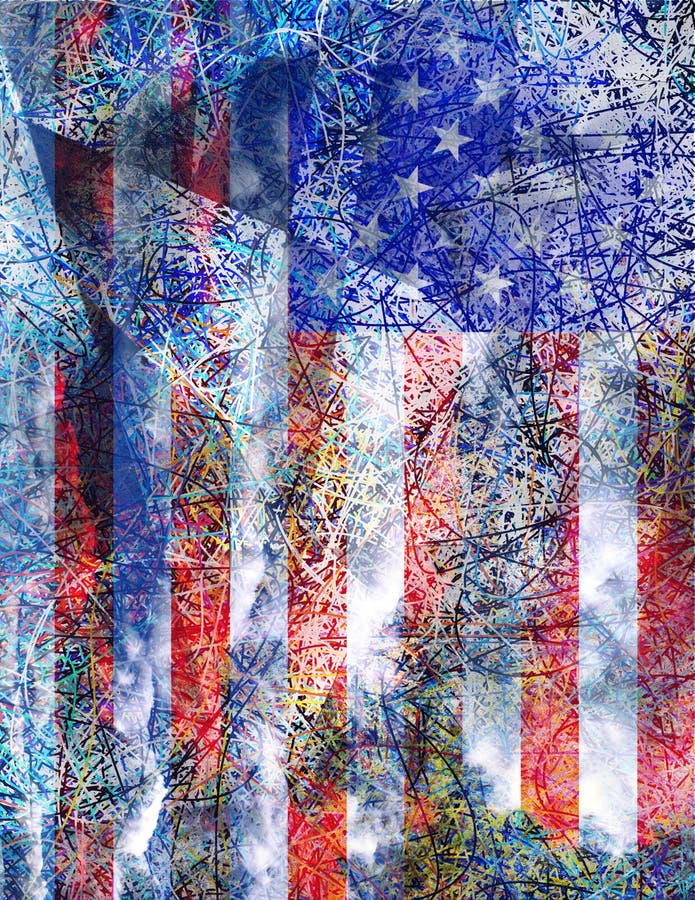 American Abstract stock illustration. Illustration of banner - 55400049