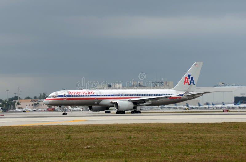 American Airline Passenger Jet Editorial Photography - Image of ...