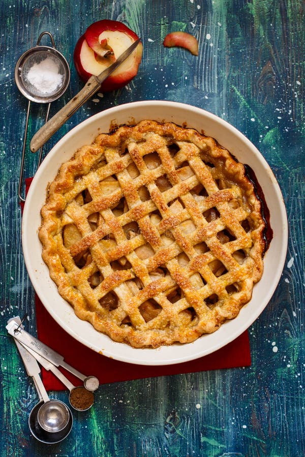 American apple pie stock image. Image of homemade, organic - 86664333