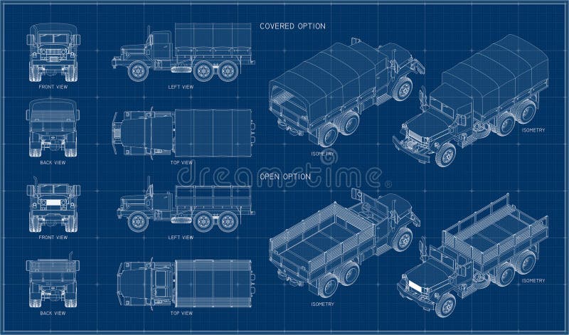 American army truck. stock illustration. Illustration of machine ...