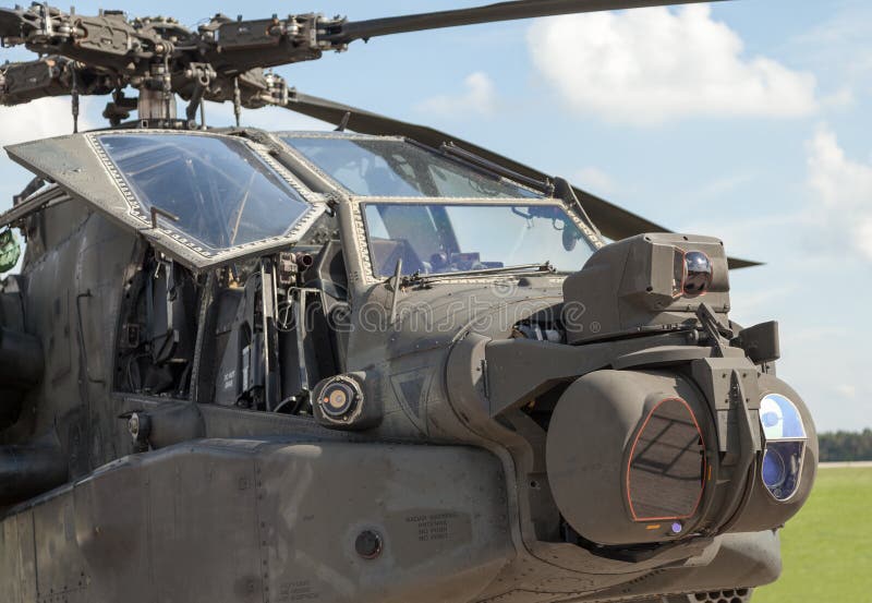 American Attack Helicopter Longbow Apache Stock Image - Image of ...