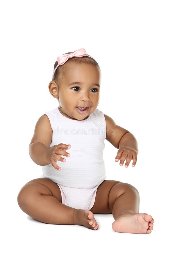 American baby girl stock image. Image of innocent, cute - 166301735