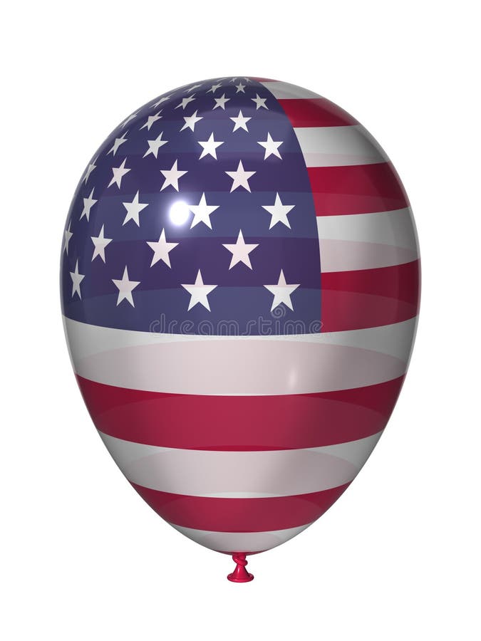 American Balloon for the Independence Day Stock Illustration ...