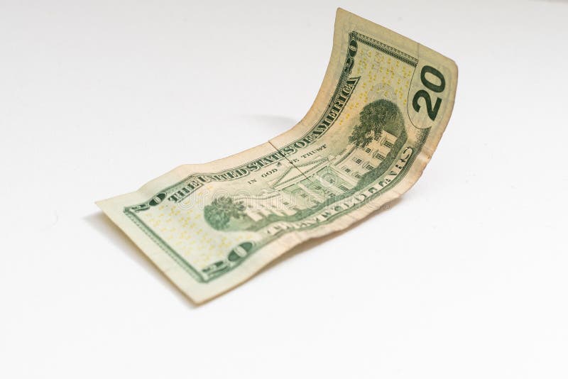 American Bank Notes Isolated on the White Background Stock Photo ...