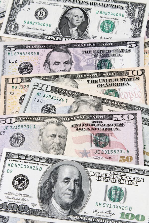 American banknotes stock image. Image of paper, savings - 54704157