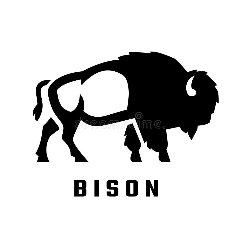 American bison logo. stock vector. Illustration of mammal - 309726559