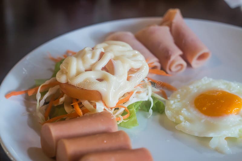 American Breakfast stock photo. Image of breakfast, closeup - 83360580