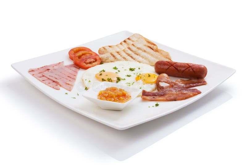 American Breakfast stock photo. Image of served, taste - 34437356