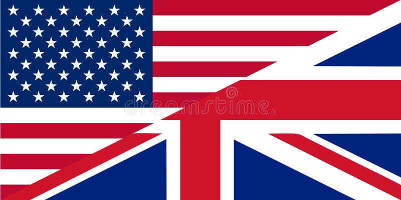 American and British English Stock Vector - Illustration of british ...