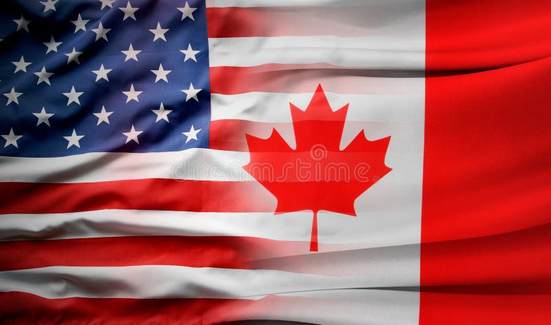 American Canadian Flag Blend Stock Photos - Free & Royalty-Free Stock ...