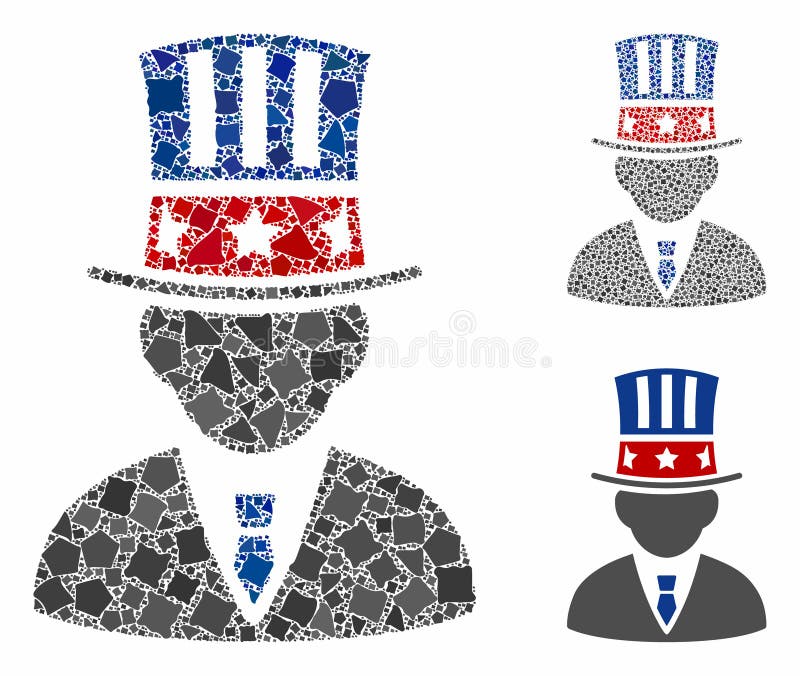 American Capitalist Composition Icon of Tremulant Items Stock Vector ...