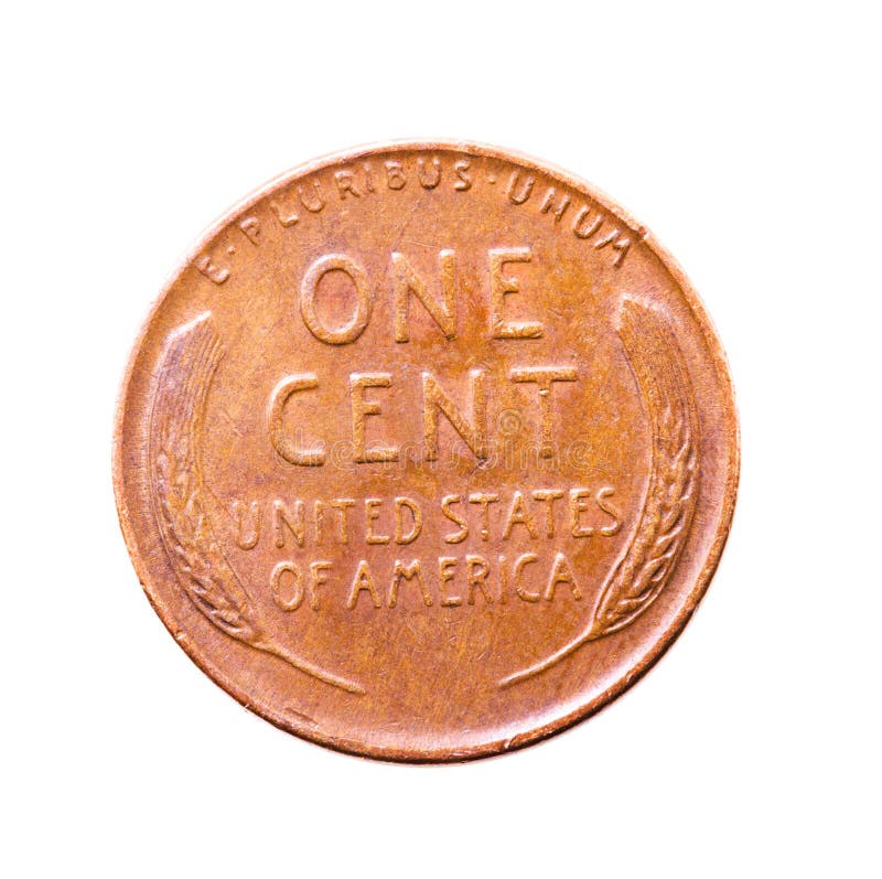 US One Cent Coin - Isolated Stock Photo - Image of united, america ...
