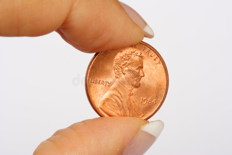 American cent stock image. Image of isolated, metal, payout - 6094733