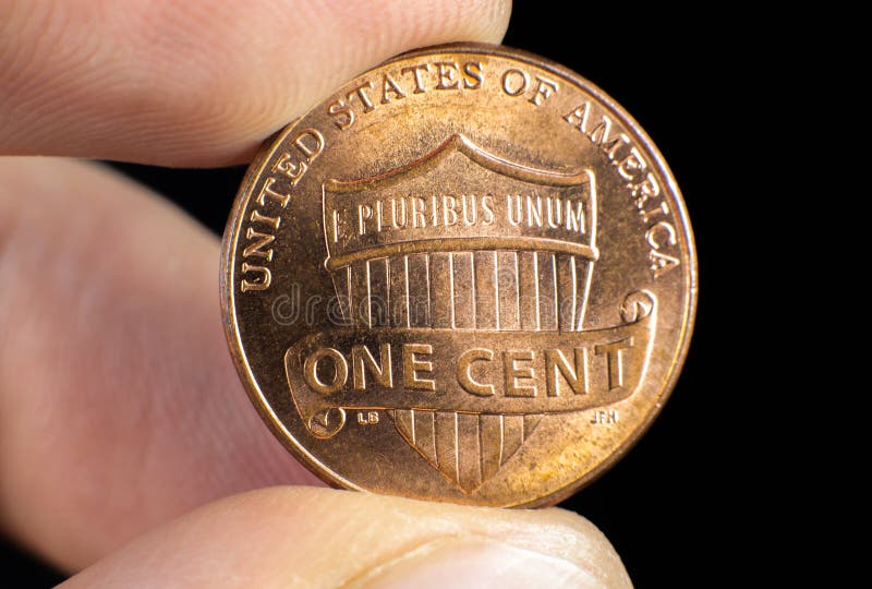 American Cent Close Up Photo. Macro Coins Stock Photo - Image of ...