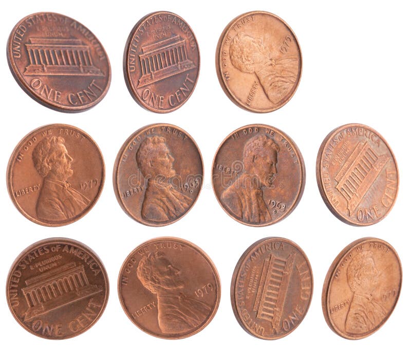 American Coins Money stock photo. Image of copper, pennies - 10395716