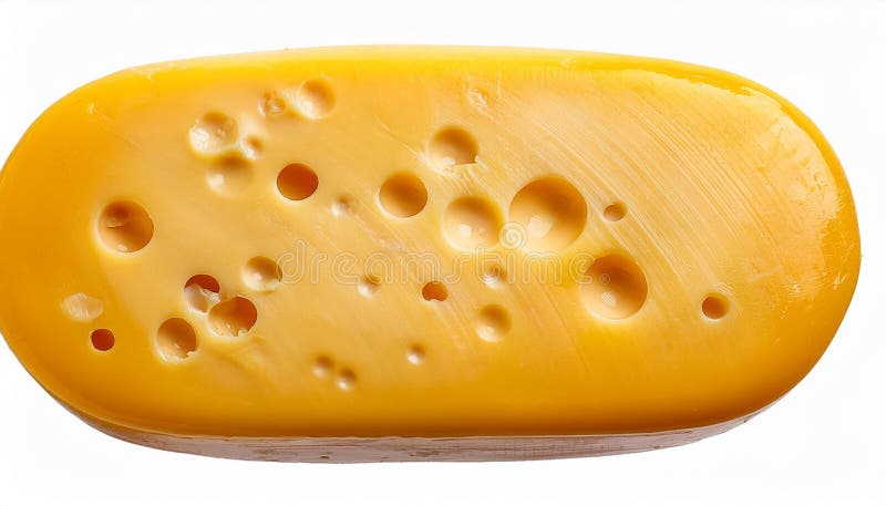 American Cheese Top View Full Length Isolate on White Background PNG ...