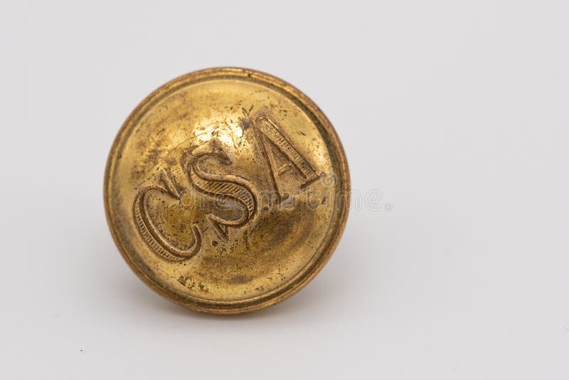 American Civil War Confederate Army Button (replica) Stock Photo ...
