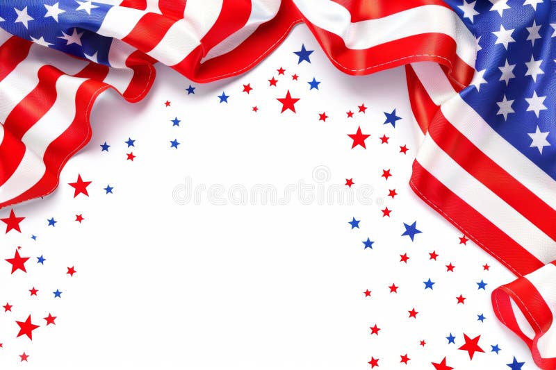 American Civil War and Independence Day with American National Flag ...