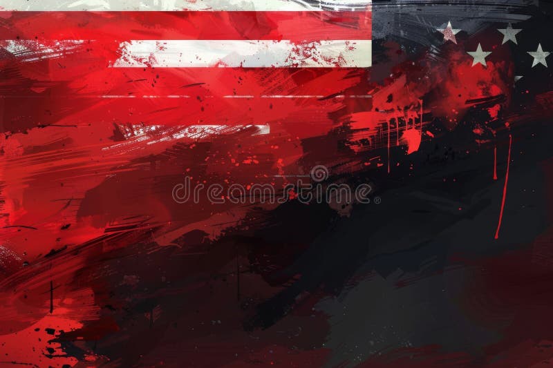 American Civil War and Independence Day with American National Flag ...