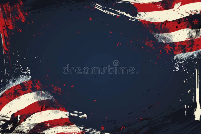 American Civil War and Independence Day with American National Flag ...