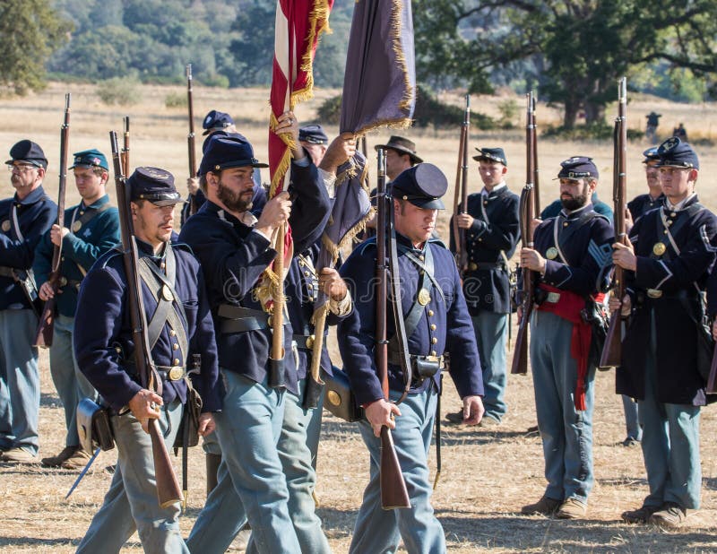 American Civil War Reenactors Editorial Stock Image - Image of ...
