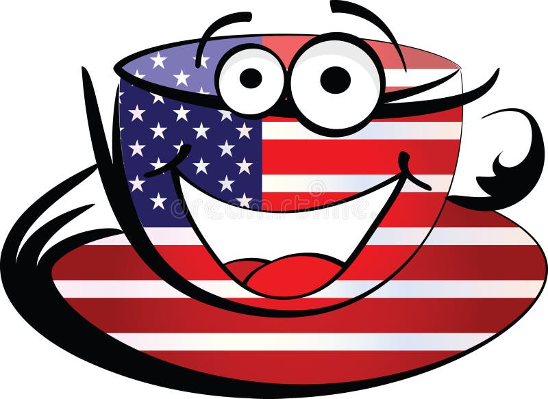 American coffee cup stock illustration. Illustration of federal - 20404614