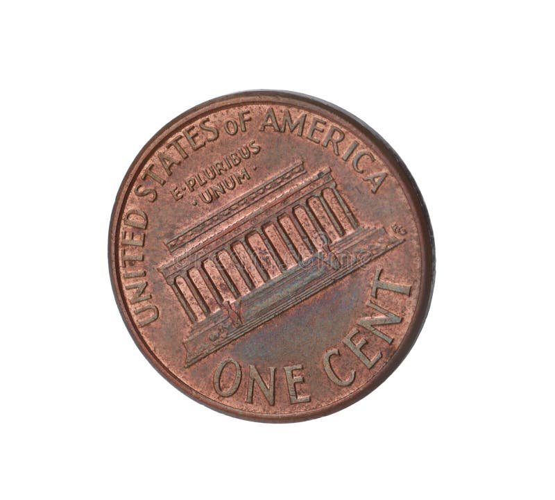 American Coin Isolated on White, Top View Stock Image - Image of face ...