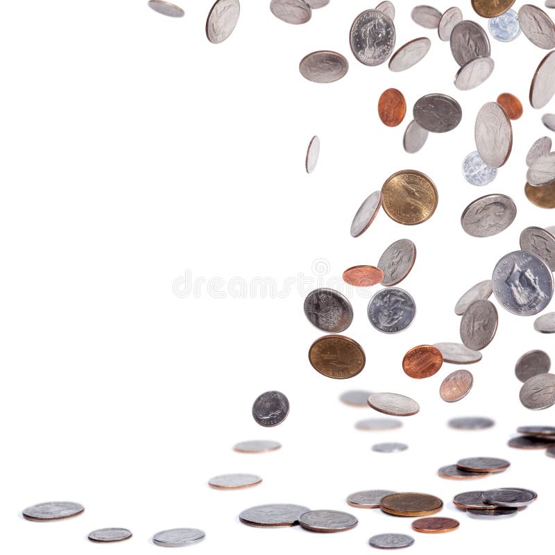 American coins stock photo. Image of exchange, falling - 11133018