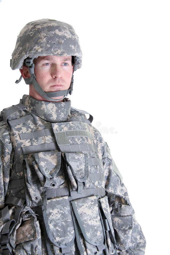 American Combat Soldier stock image. Image of gear, green - 1874263