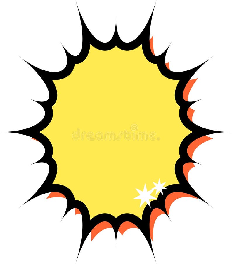 American Comic Style Prickly, Surprised Comic Speech Bubble Stock ...