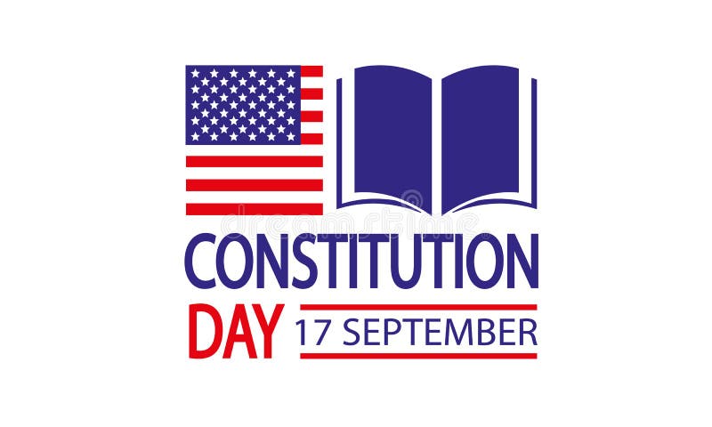 American Constitution Day Badge Vector Logo Icon Isolated on White ...