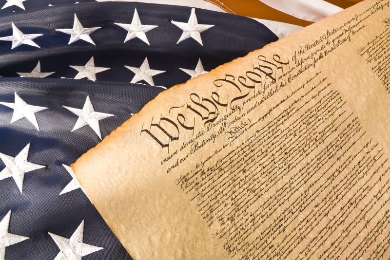US Constitution - we the People Stock Photo - Image of courthouse ...