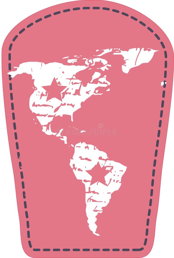 American Continent stock vector. Illustration of geography - 14960674