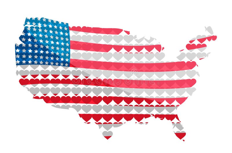 The American Continent,flag. Vector Illustration Stock Illustration ...