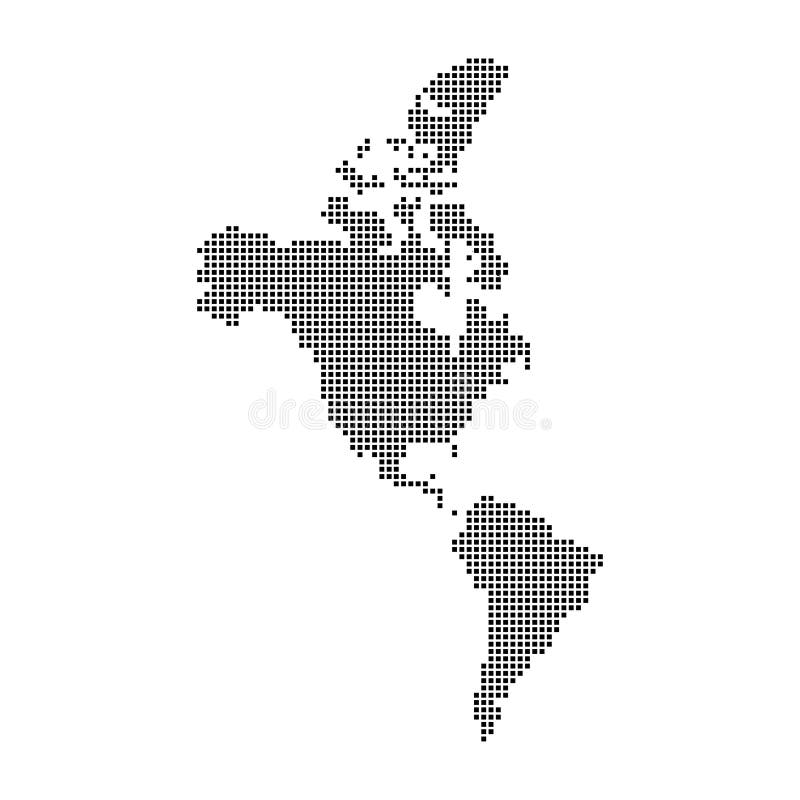 American Continent Map Icon Stock Illustration - Illustration of ...